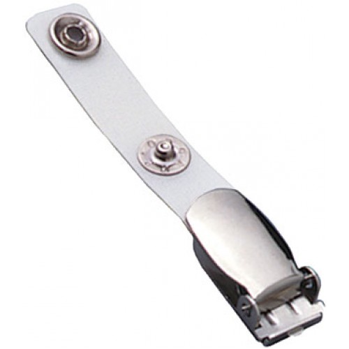 Suspender Badge Clip w/2-5/8" Reinforced Vinyl Strap - 100 pack