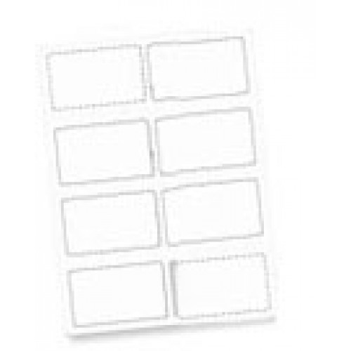 Credit Card Perforated Card Stock 8 up - 50 shts per box