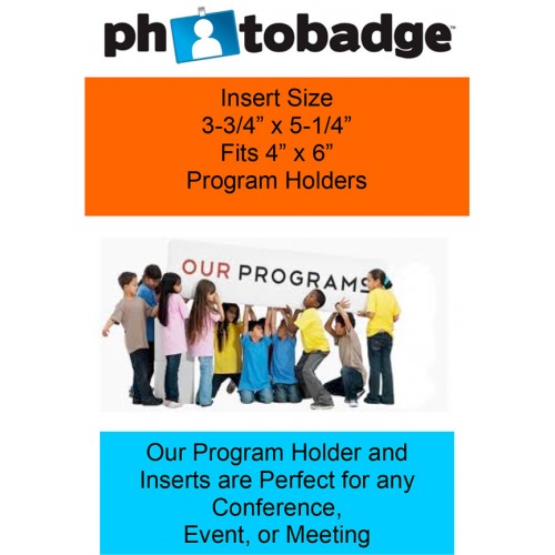 Perforated Card Stock Insert for 4" x 6" Holder